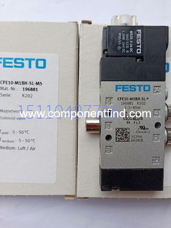 Festo FESTO solenoid valve CPE10-M1BH-5L-M5 196881 original authentic spot