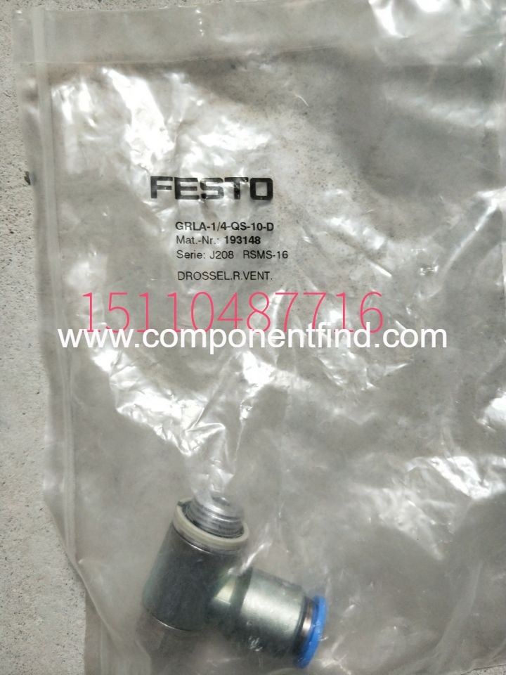 Festo FESTO throttle valve GRLA-1/4-QS-10-D 193148 spot