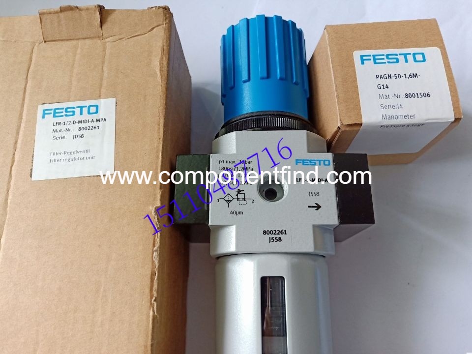 Festo FESTO filter regulator LFR-1/2-D-5M-MIDI-A 162730 new spot