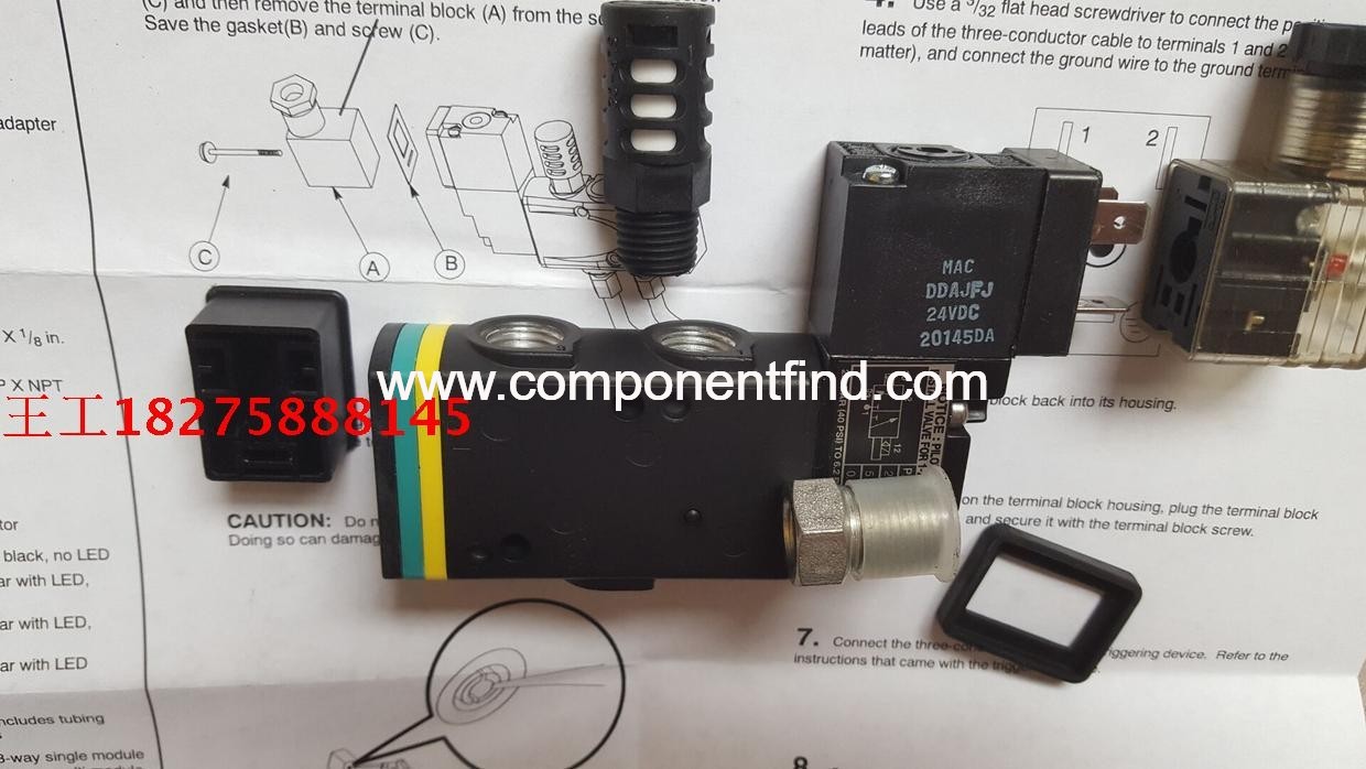 MAC solenoid valve DDAJFJ Nordson 24VDC